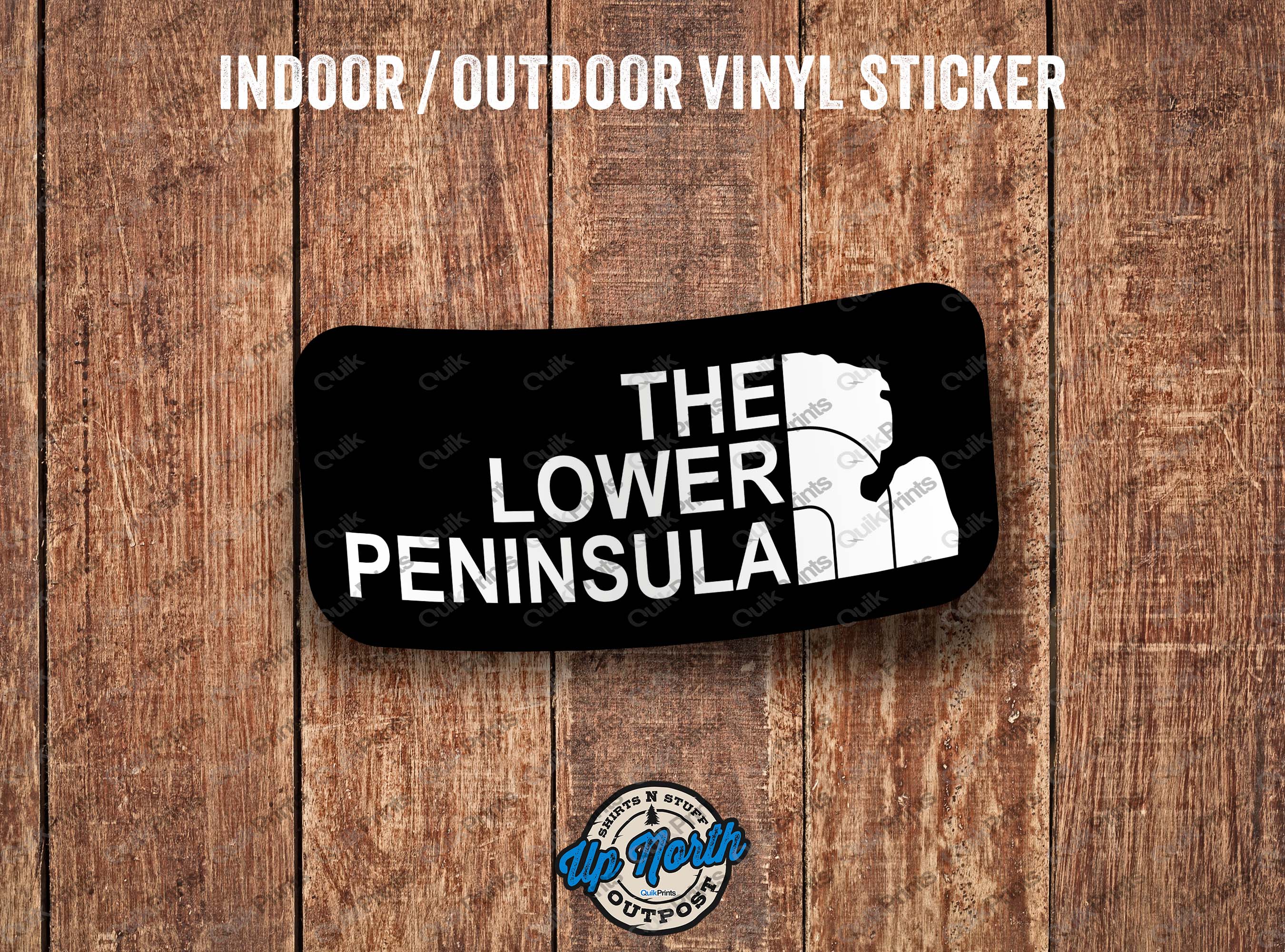The Lower Peninsula Sticker – QuikPrints
